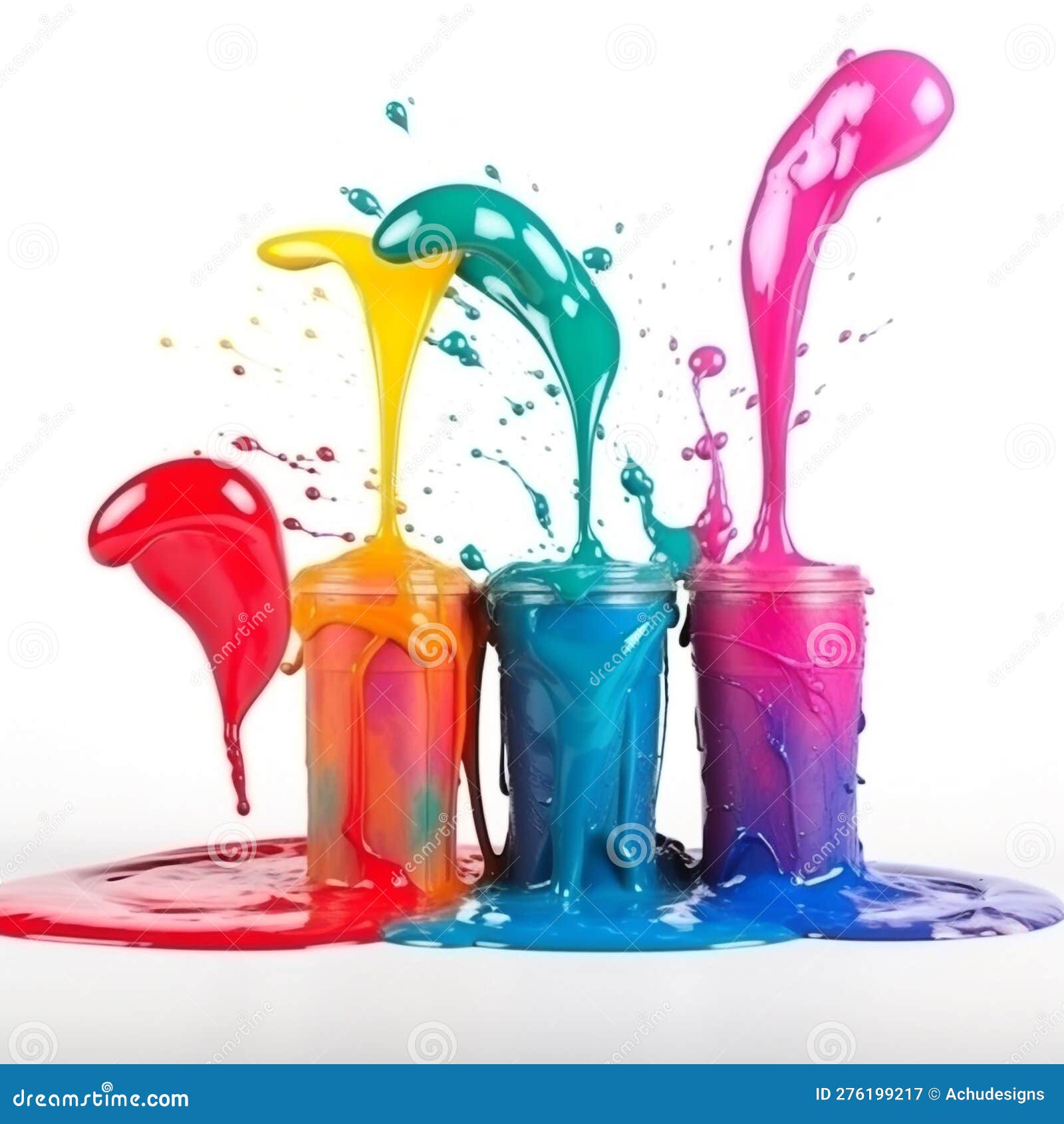 Paint Splash on White Background Stock Illustration - Illustration of ...