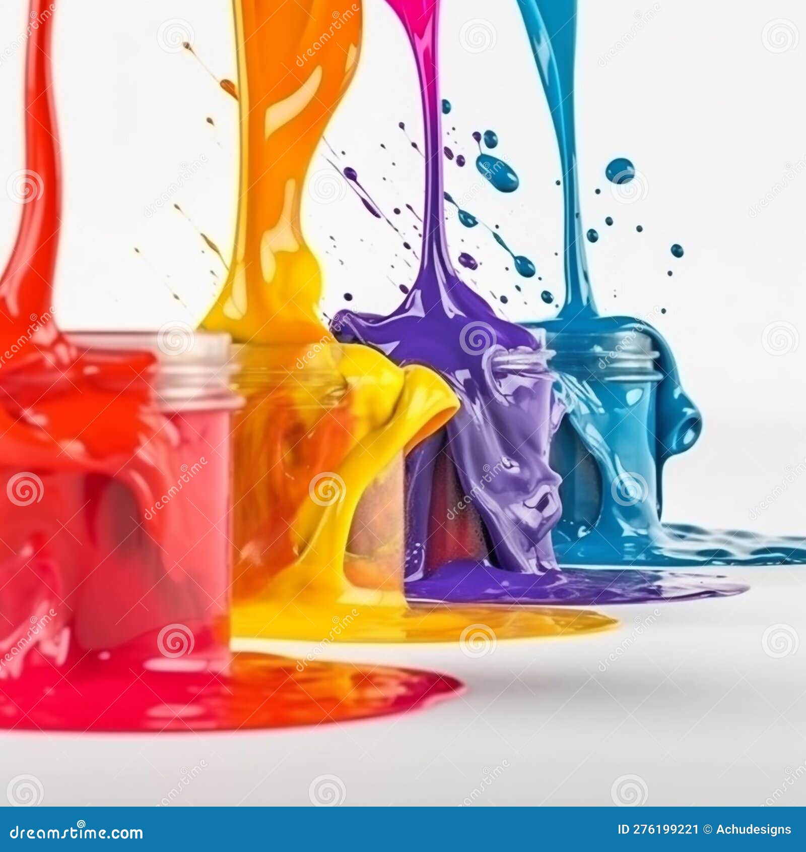 Paint Splash on White Background Stock Illustration - Illustration of ...