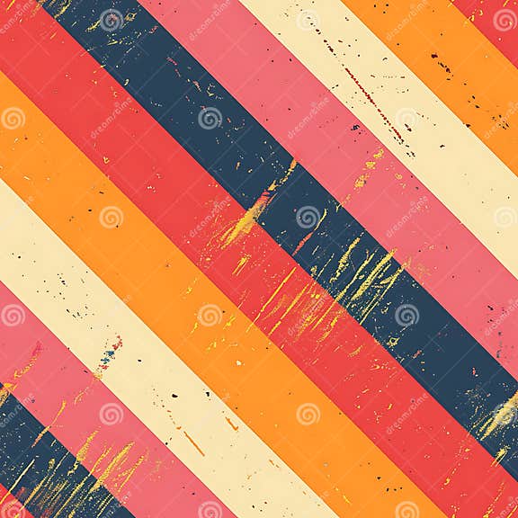 Colorful Rainbow Stripes in a Diagonal Stripe Repeating Pattern Stock ...