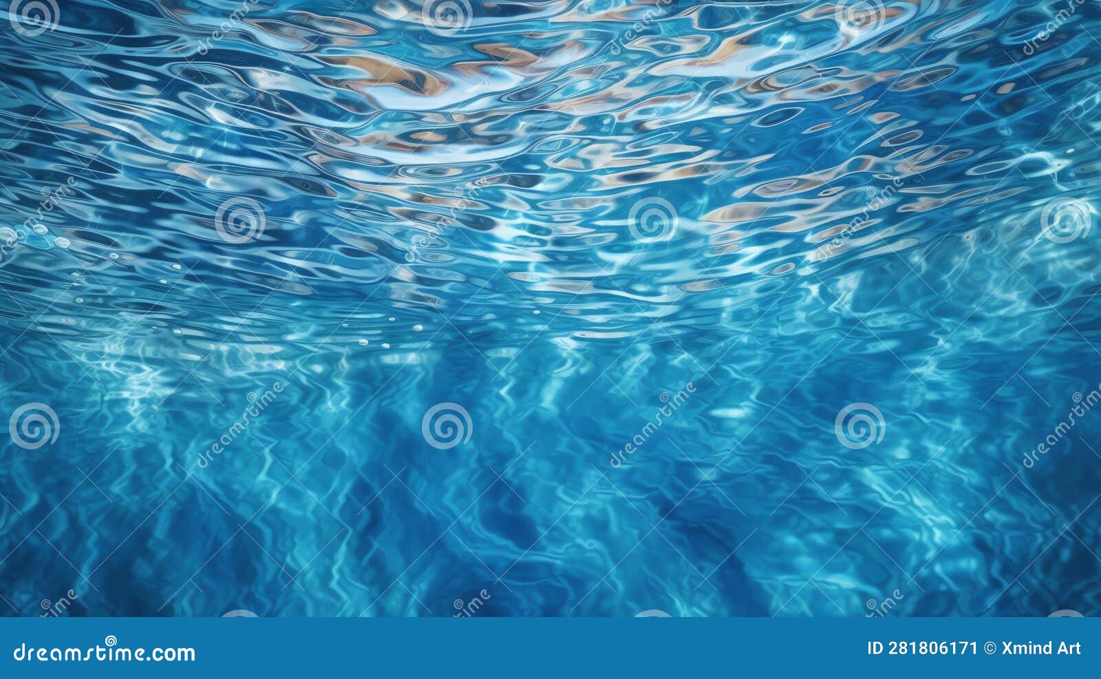 Underwater Reflection Pattern Background Ai Generated Stock ...