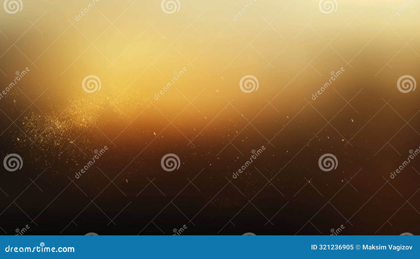 Golden Dust Particles in Warm Light Background, Generative AI Stock ...
