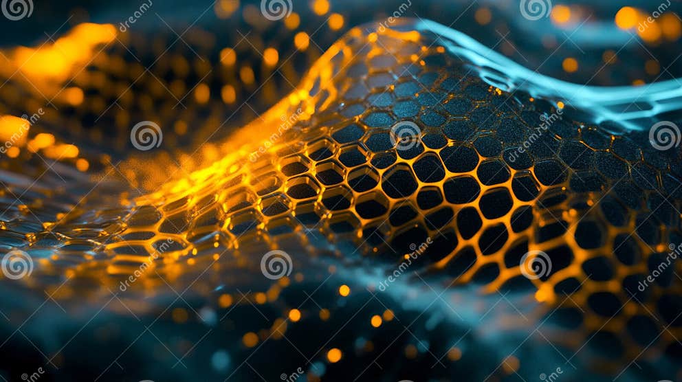 A Vibrant Abstract Representation of a Honeycomb Structure. the Image ...