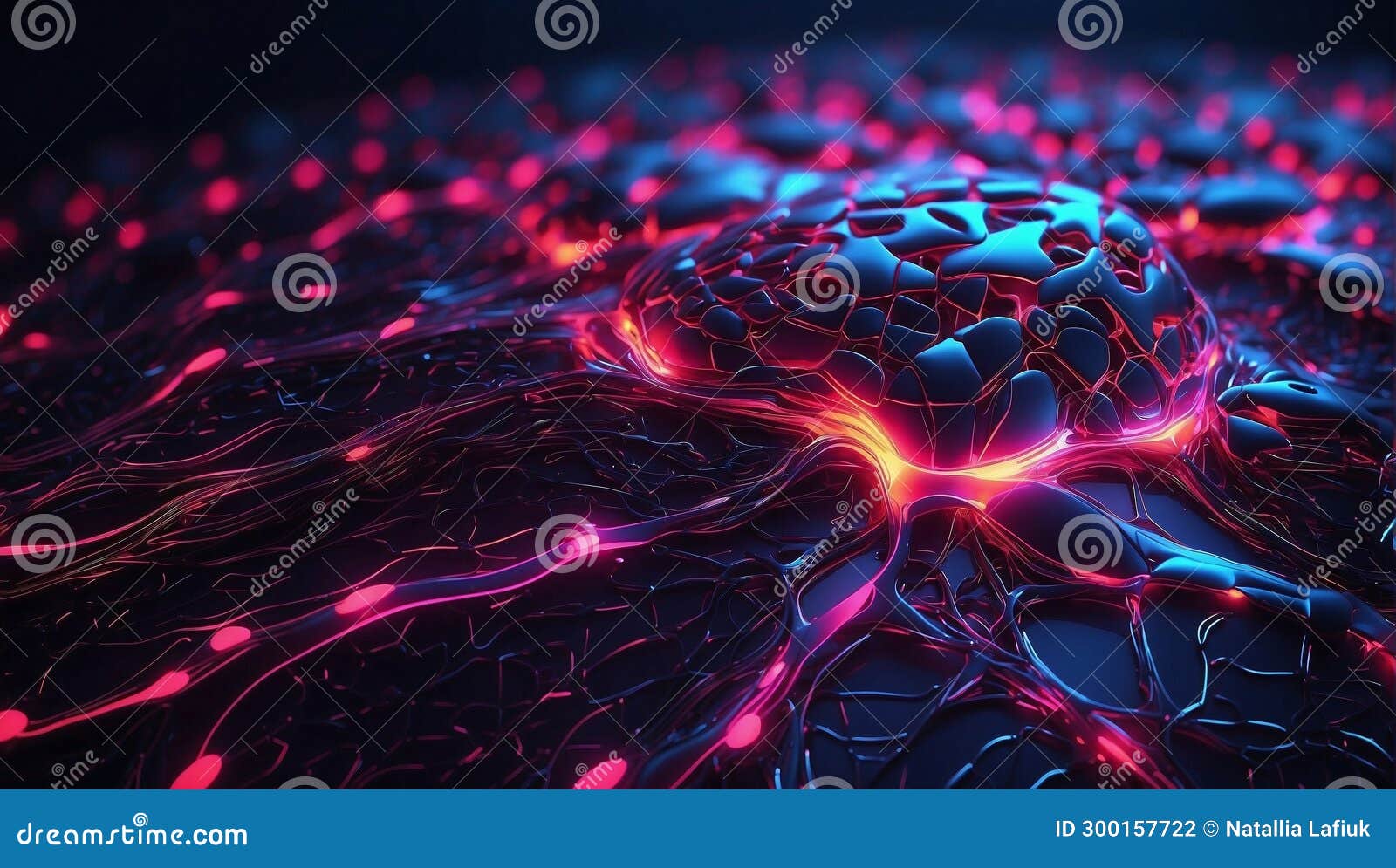 Neural Abstract Patterns Background Neuroscience Artificial ...