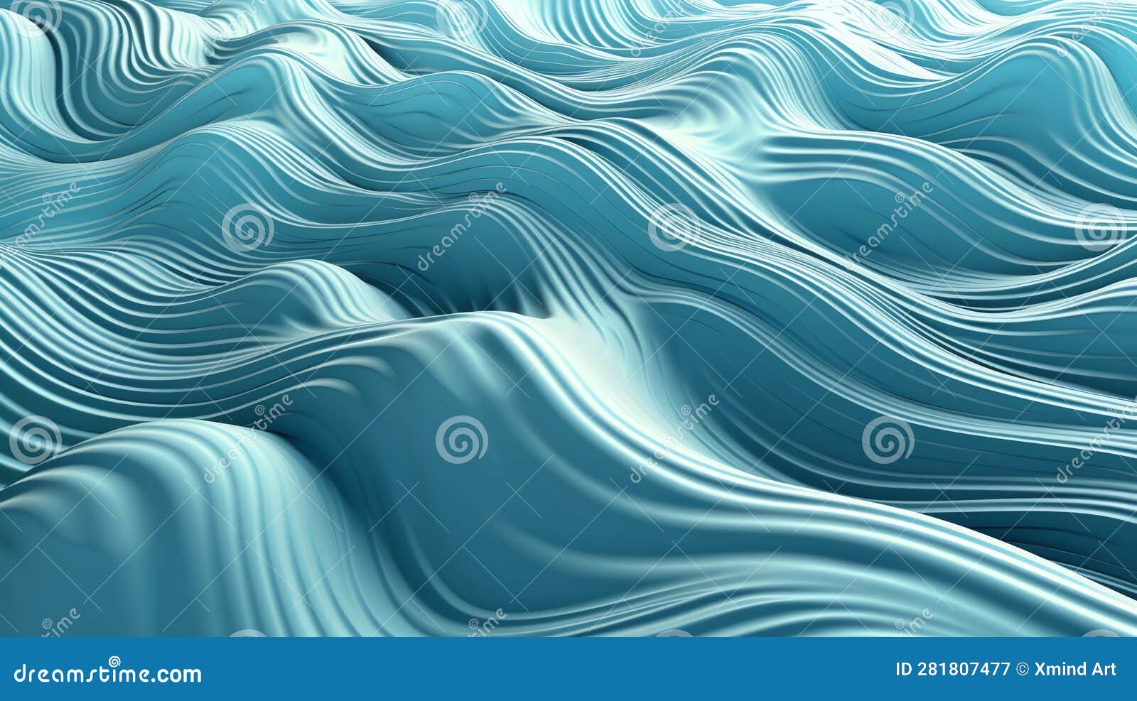 Blue Wave Water Patter Background Ai Generated Stock Illustration ...
