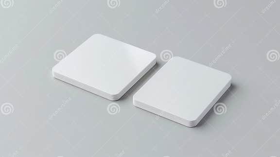 Square Blank Cards Mockup, Generative AI Stock Illustration ...