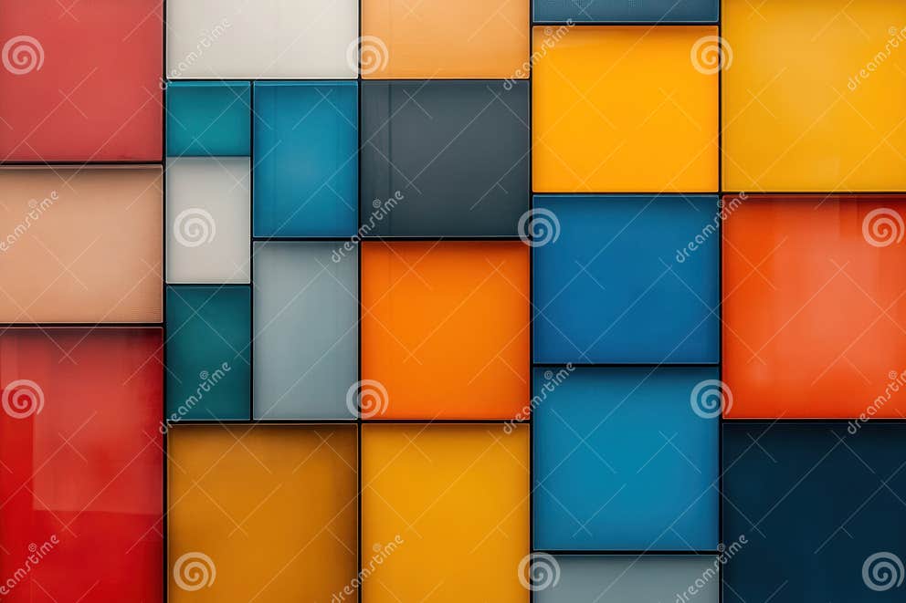Modern Bauhaus Grid Pattern Backgrounds for Art and Technology Designs ...
