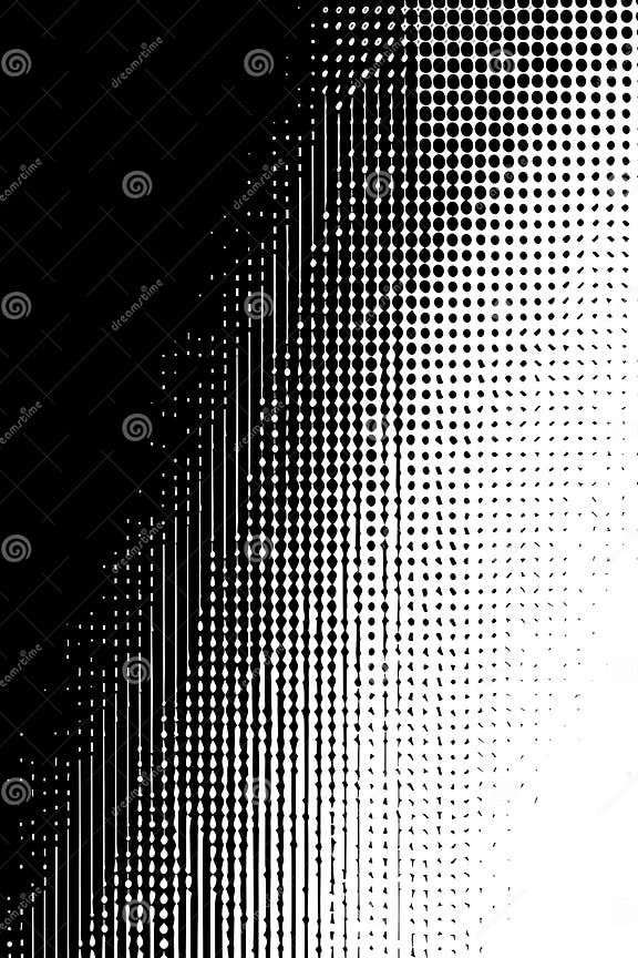 Vertical Speed Line Halftone Pattern Gradually Thinning Out Effect ...