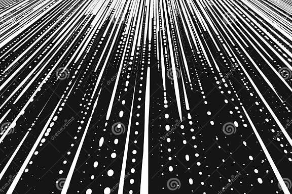 Vertical Speed Line Halftone Pattern Gradually Thinning Out Effect ...