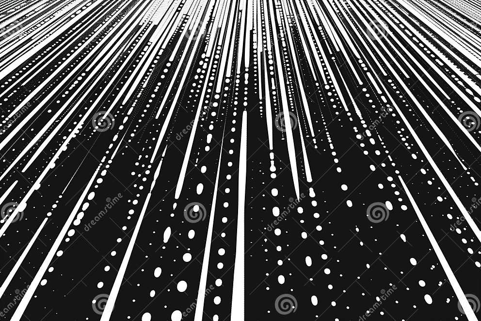 Vertical Speed Line Halftone Pattern Gradually Thinning Out Effect ...