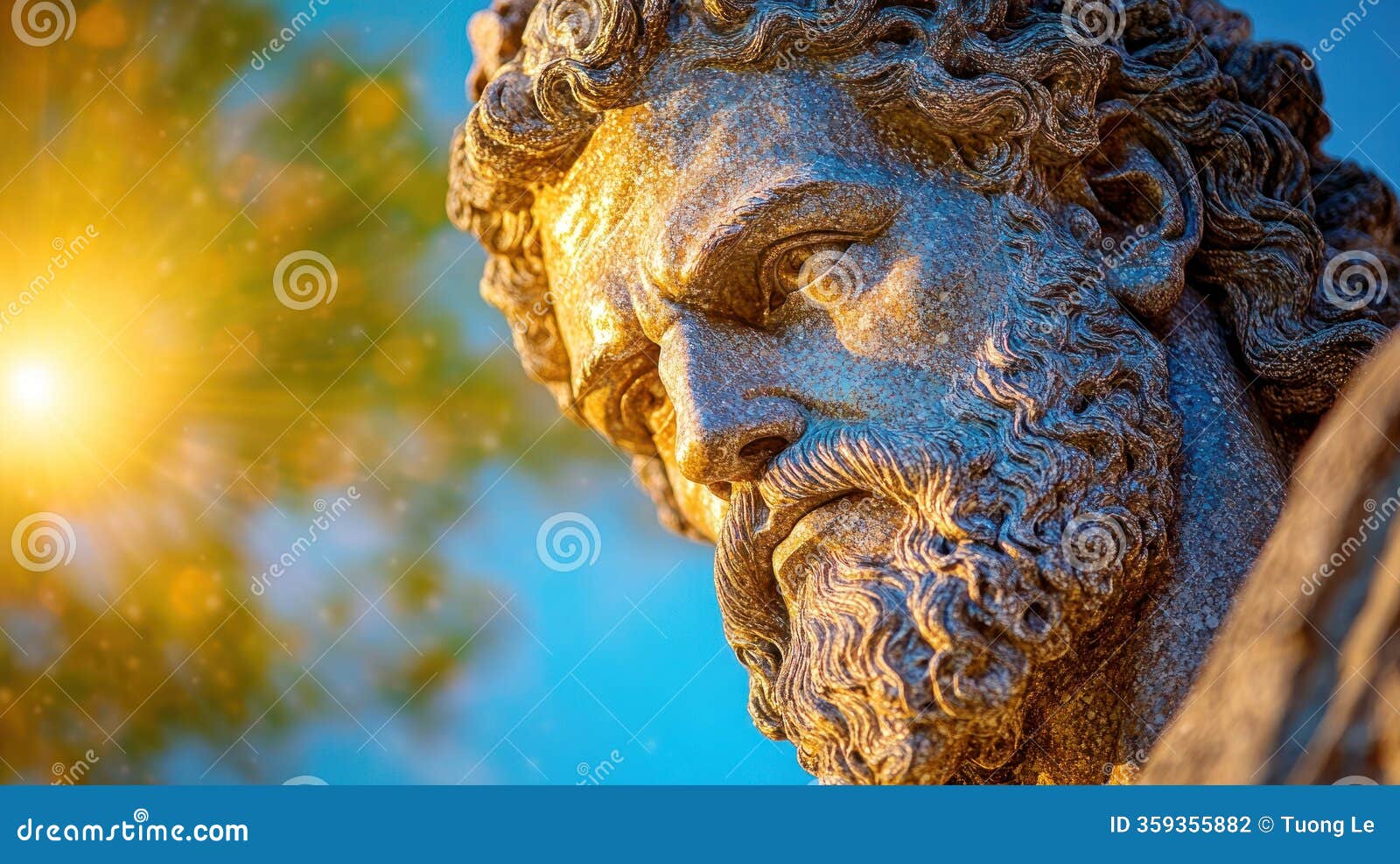 Powerful Zeus, the Mighty Ancient Greek God Stock Illustration ...