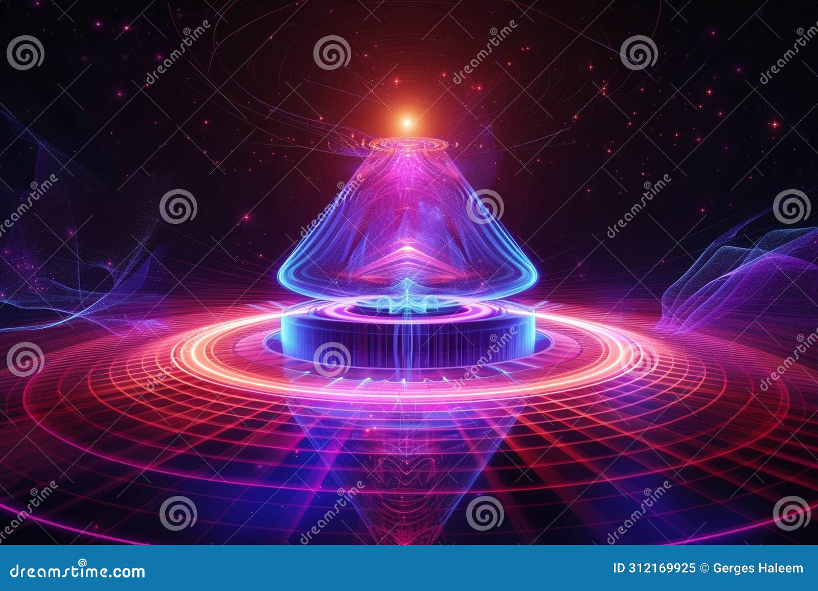 Abstract Pyramid in Circle stock illustration. Illustration of circle ...
