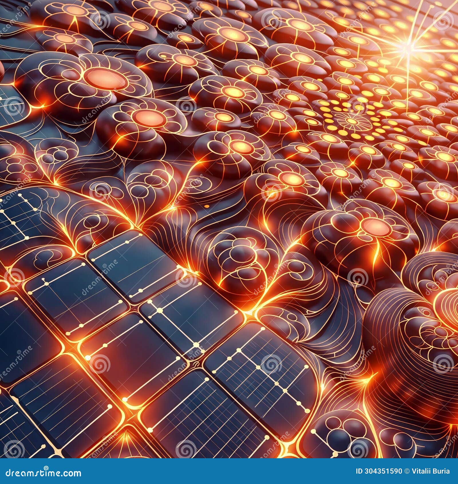 Complex Grid Stucture - One Red Ball Royalty-Free Stock Photo ...