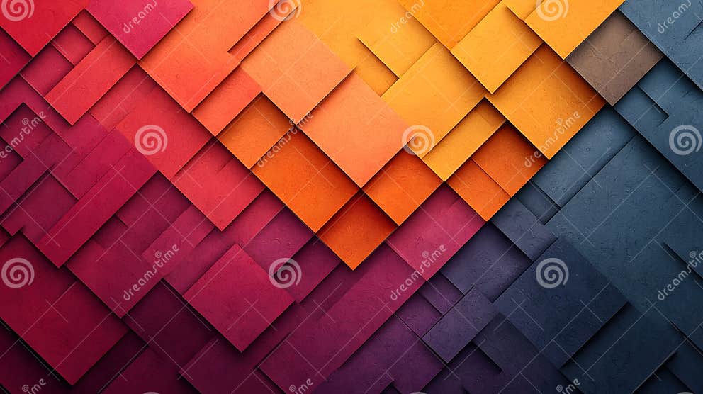 Vibrant Overlapping Geometric Shapes on Rich Textured Background for an ...