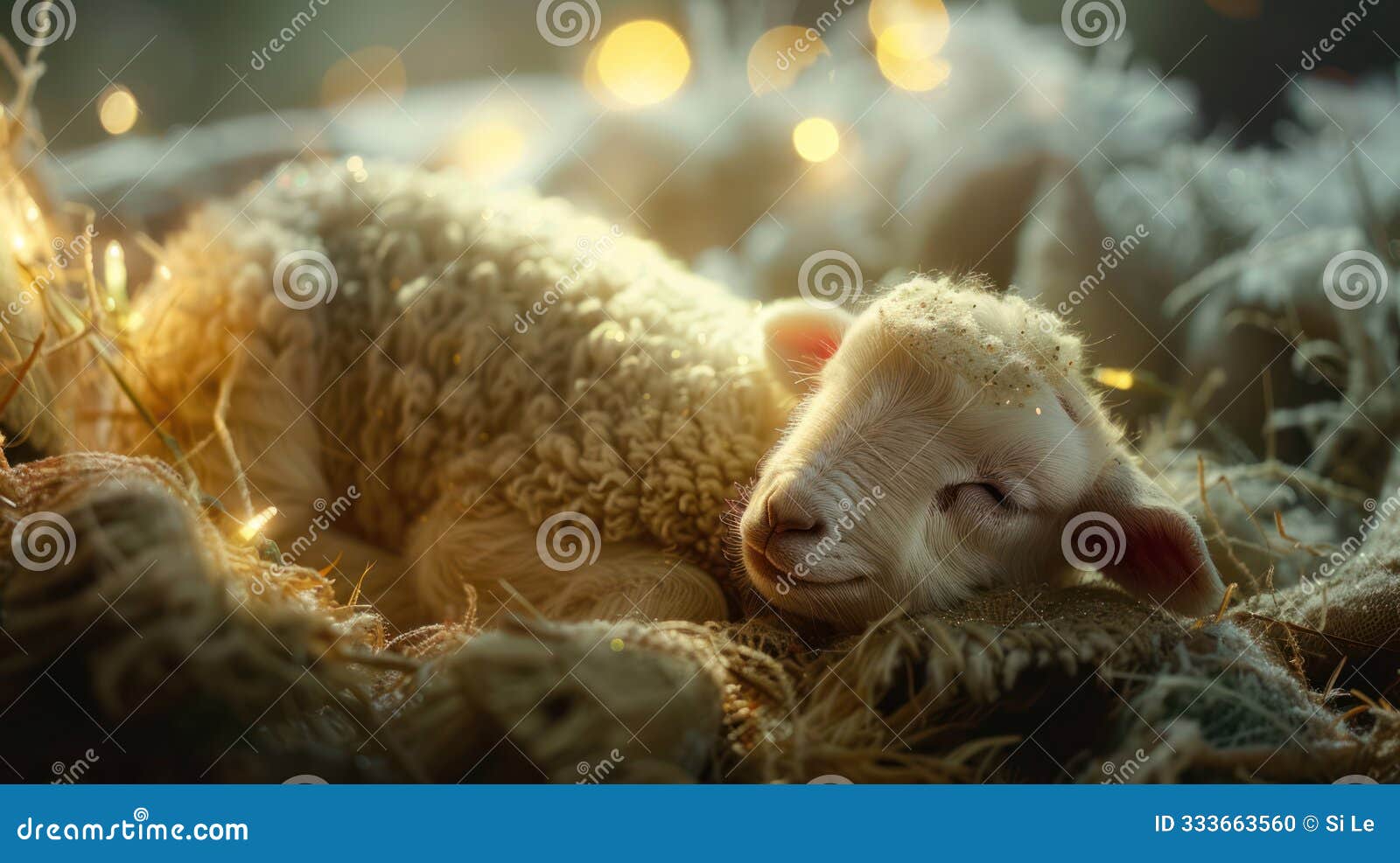 Divine Holiday Symbol: the Lamb of God Stock Illustration ...