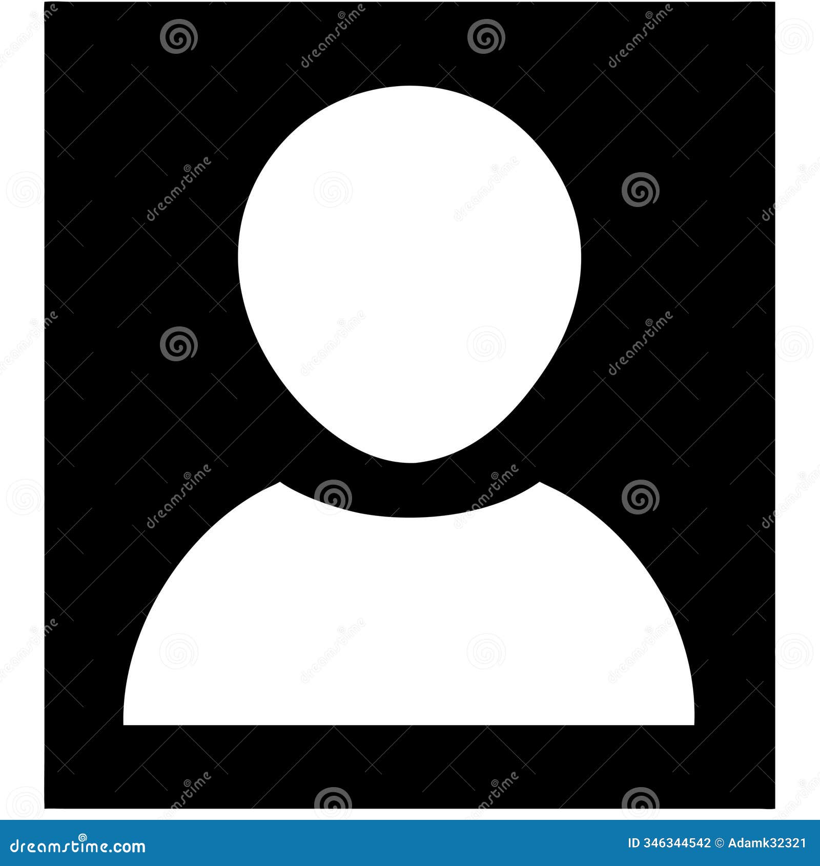 Simple User Illustration for Profile Avatar and Placeholder Design ...