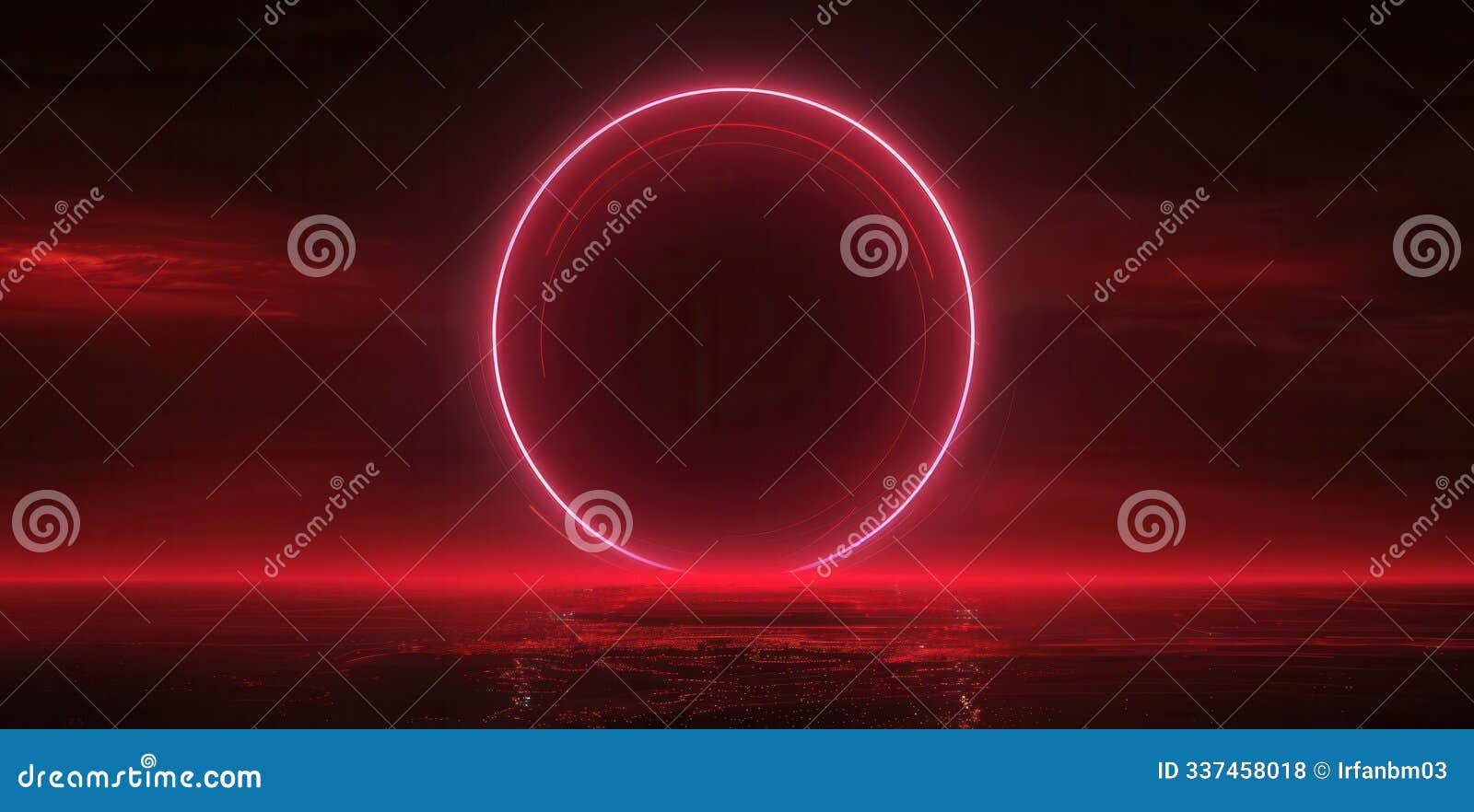Minimalistic Red Circle Design. Transparent Background Concept Stock ...
