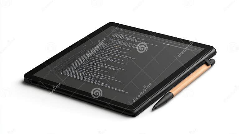 Modern Digital Tablet with Stylus. Perfect for Note-taking or Creative ...