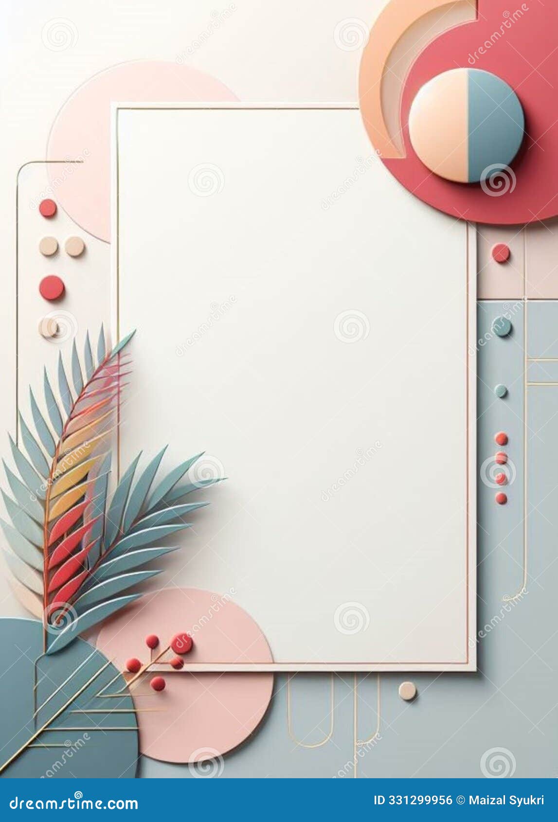 Elegant Pastel Invitation Template for Special Occasions Stock ...