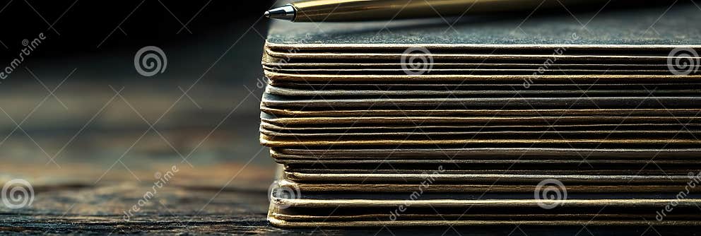 Colorful Spines of Stacked Books Stock Illustration - Illustration of ...