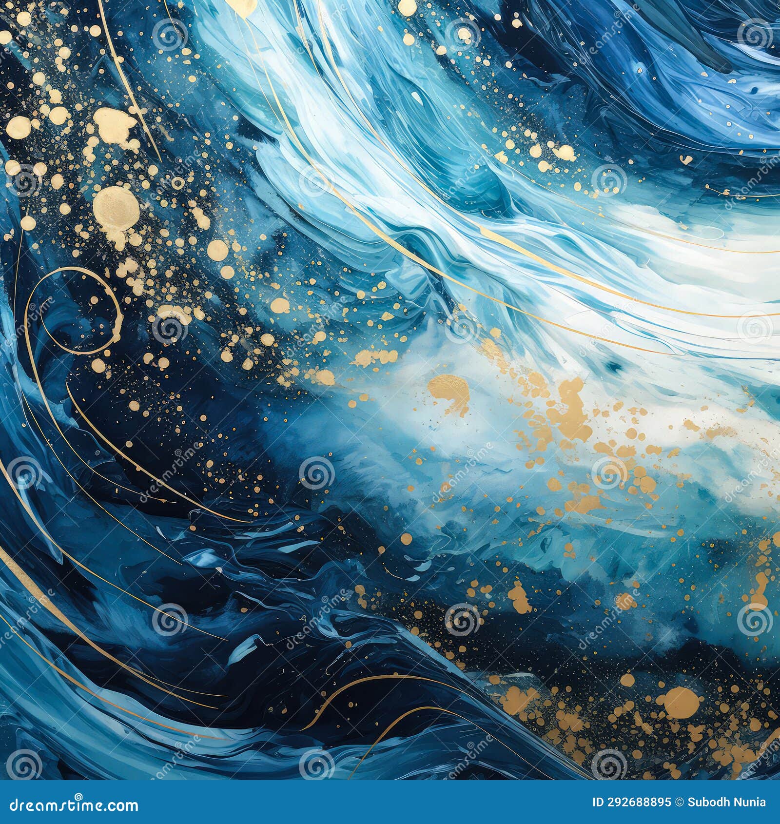 Ethereal Whirlwinds Fluid Abstracts and Marbling Delights Stock ...