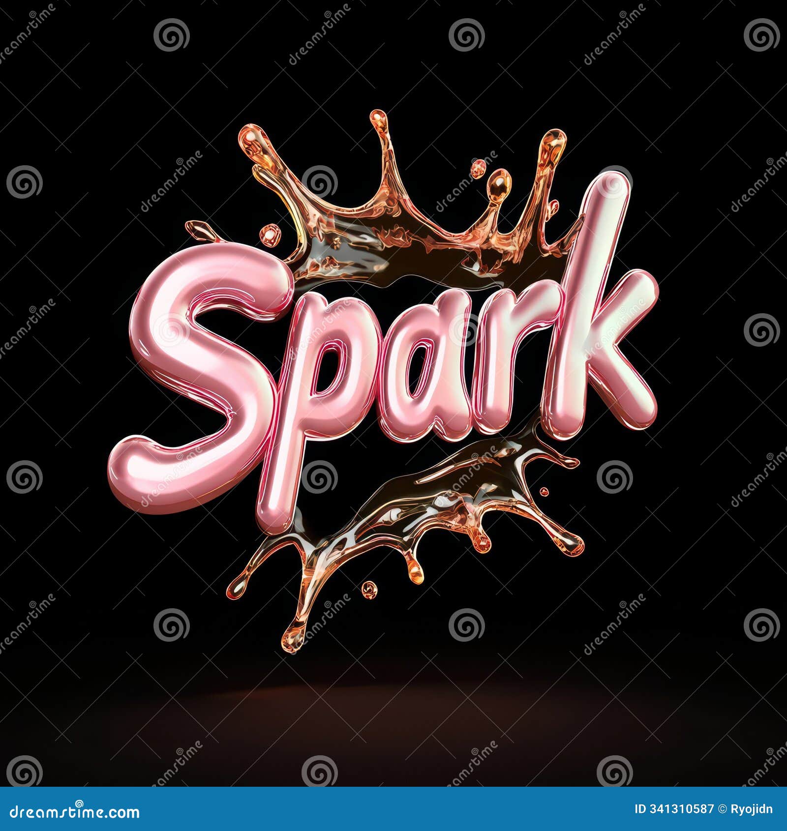 Sizzle Word Art Leaves stock illustration. Illustration of lettering ...