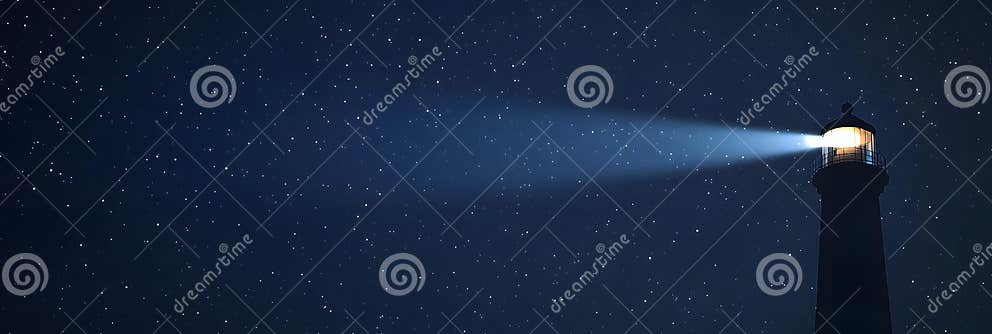 Beacon of Light in Darkness Stock Illustration - Illustration of tall ...