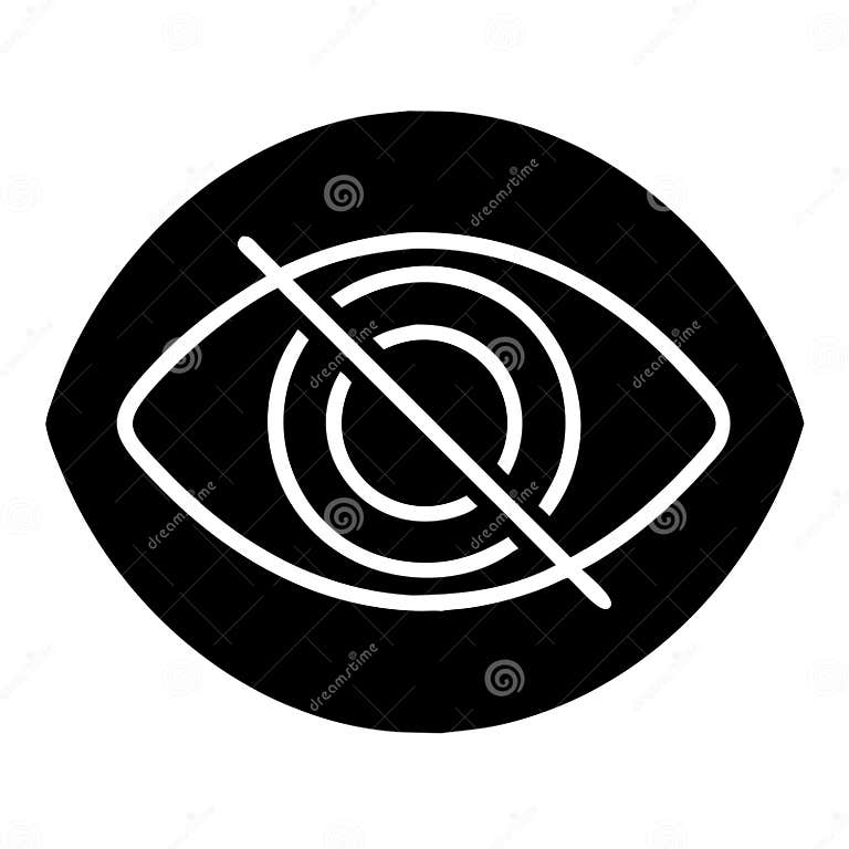 No Entry Eye Vector Symbolizing Privacy and Data Protection Stock Photo ...