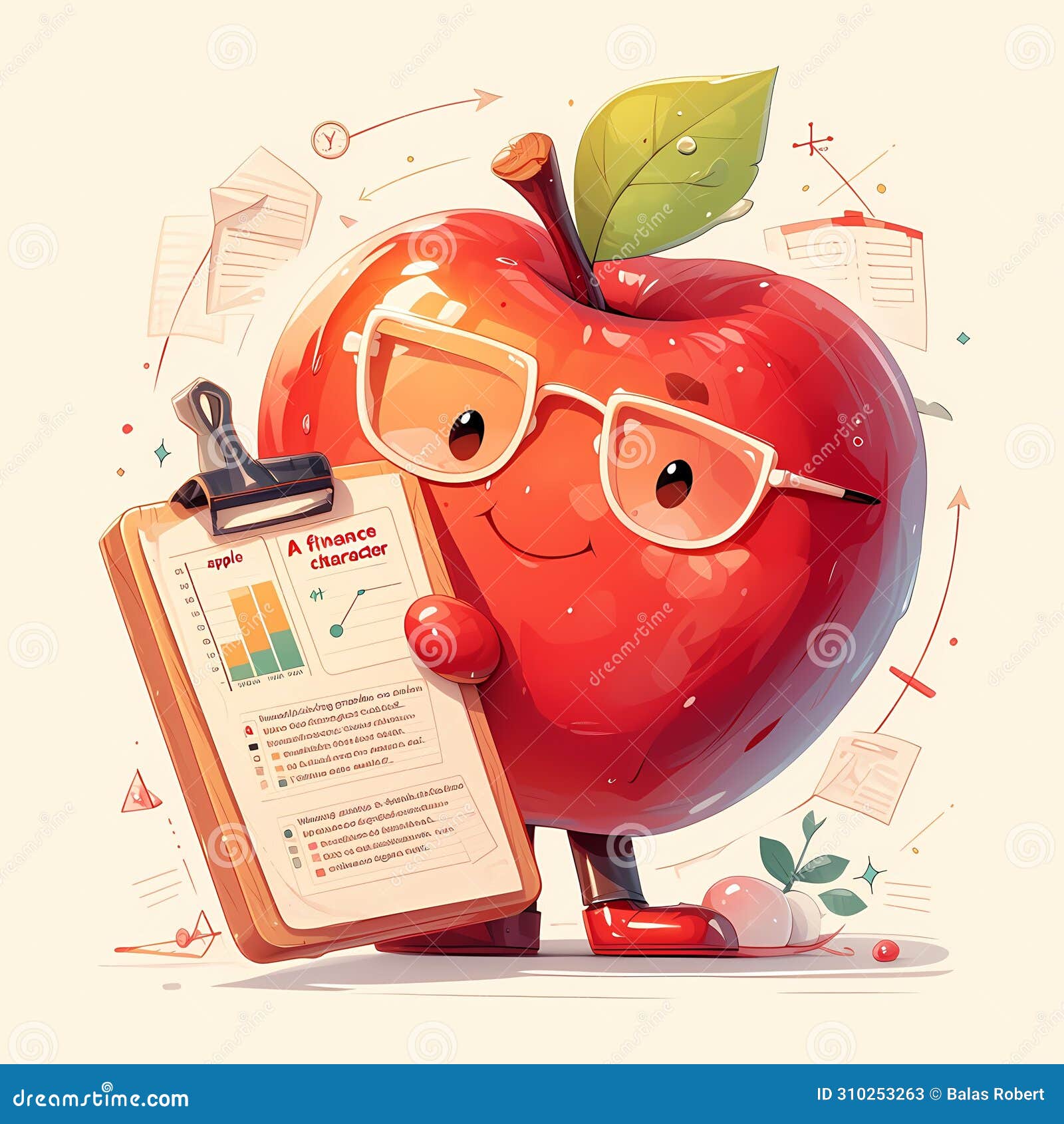Business-savvy Apple Icon stock illustration. Illustration of marketing ...