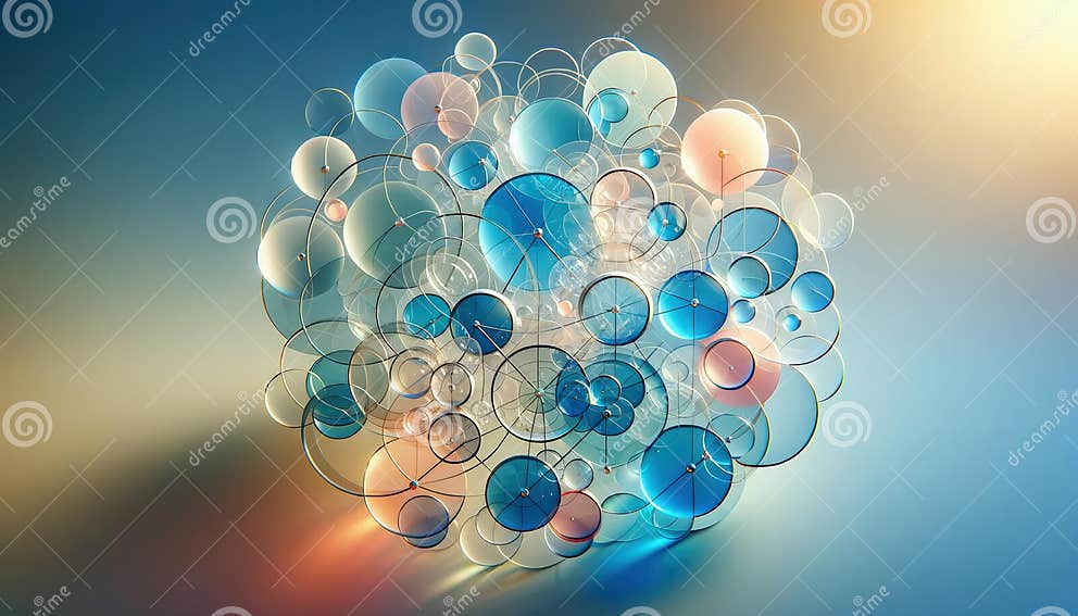 Abstract Colorful Bubble Cluster Background with Gradient Lighting, AI ...