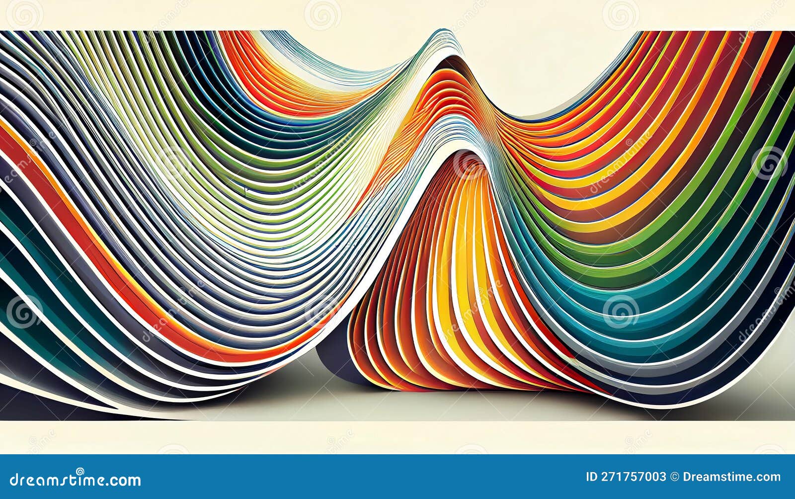 Parallel Lines that Twist and Curve a Different Color in the Pattern ...