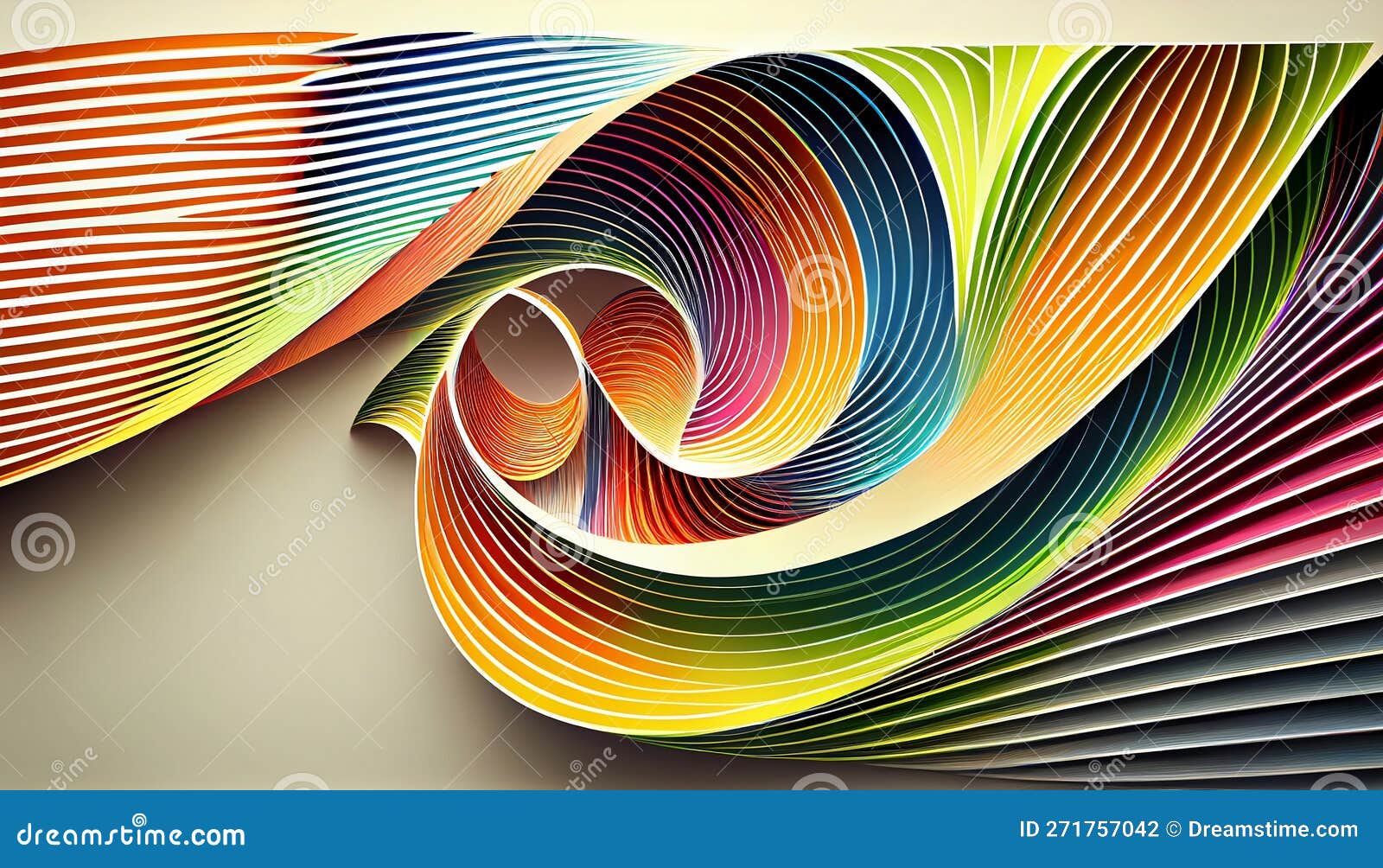 Parallel Lines that Twist and Curve a Different Color in the Pattern ...