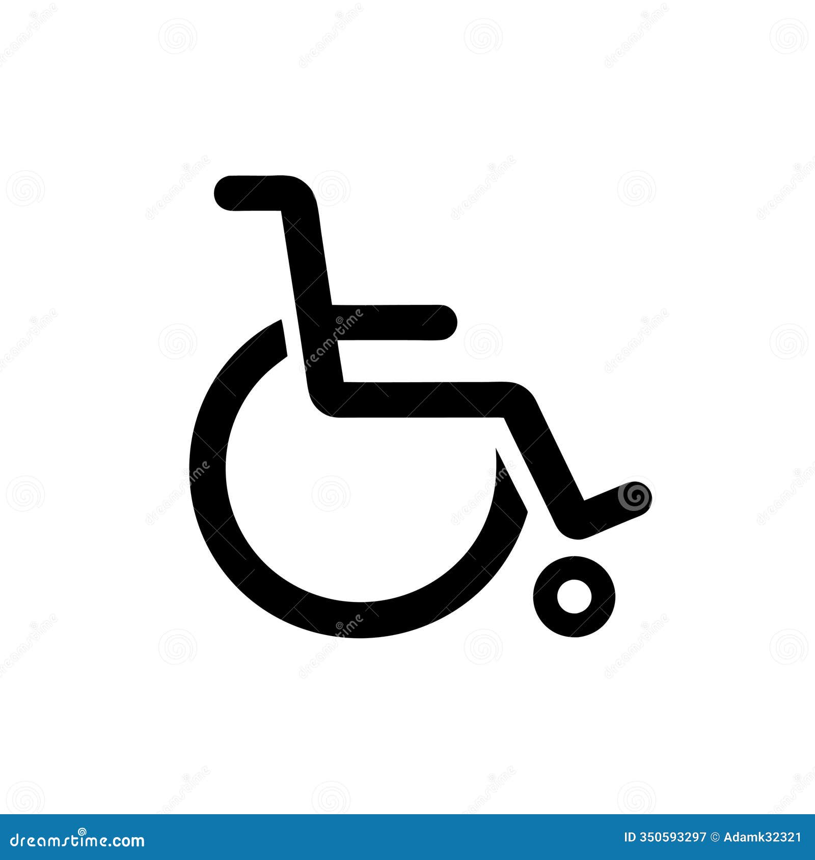 Wheelchair Accessible Symbol Vector Sign Universal Design Stock Image | CartoonDealer.com #350593297