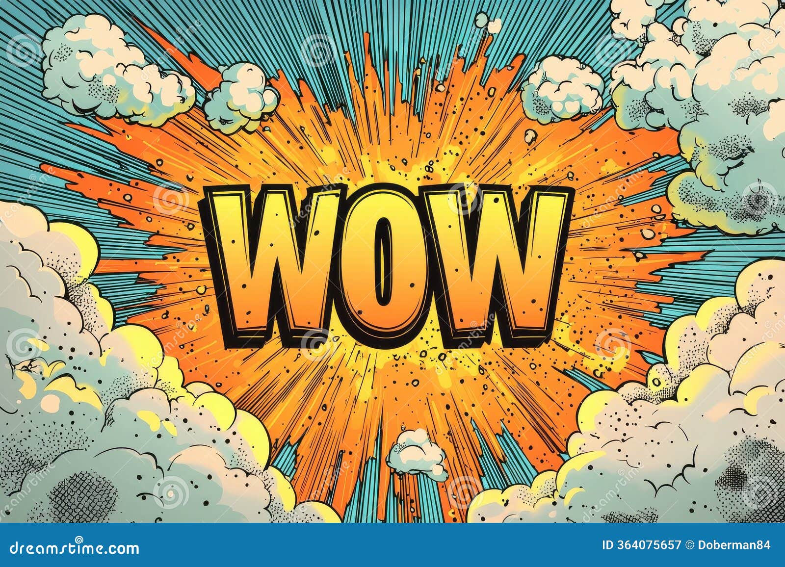 Explosive Cloud Formation With Fiery Orange Hues, Smoke, And Particles ...