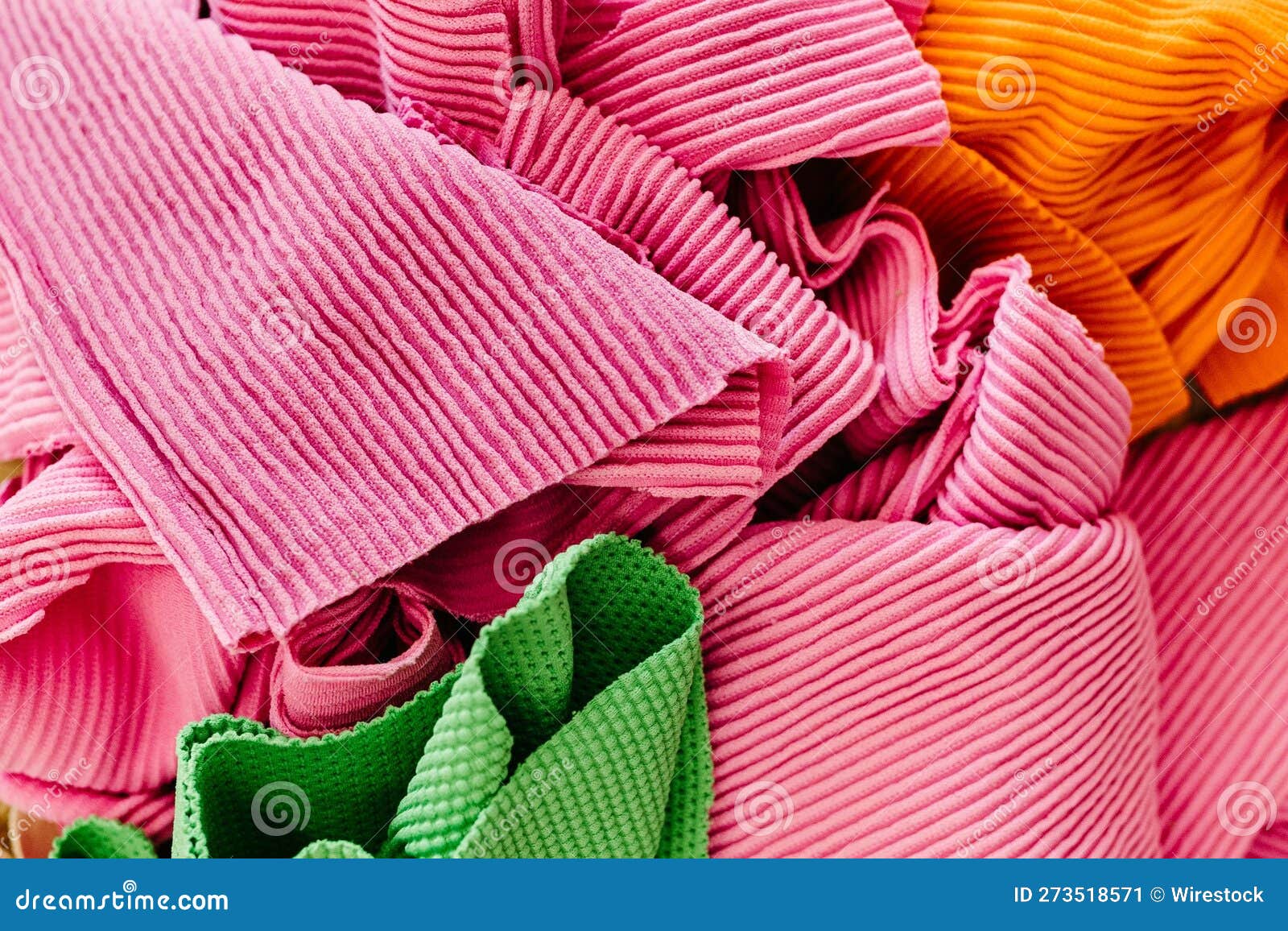 Image Featuring an Array of Various-sized and Colored Fabrics Stock ...