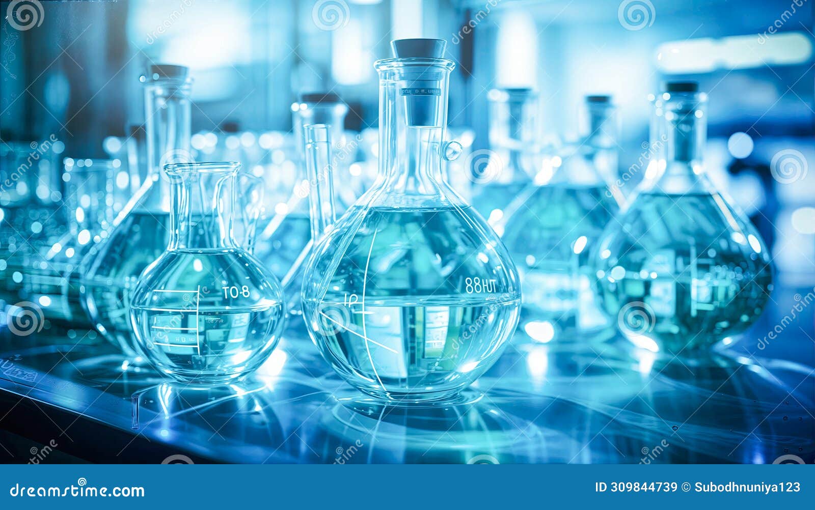 Laboratory Glassware, Science Research and Development Concept Stock ...