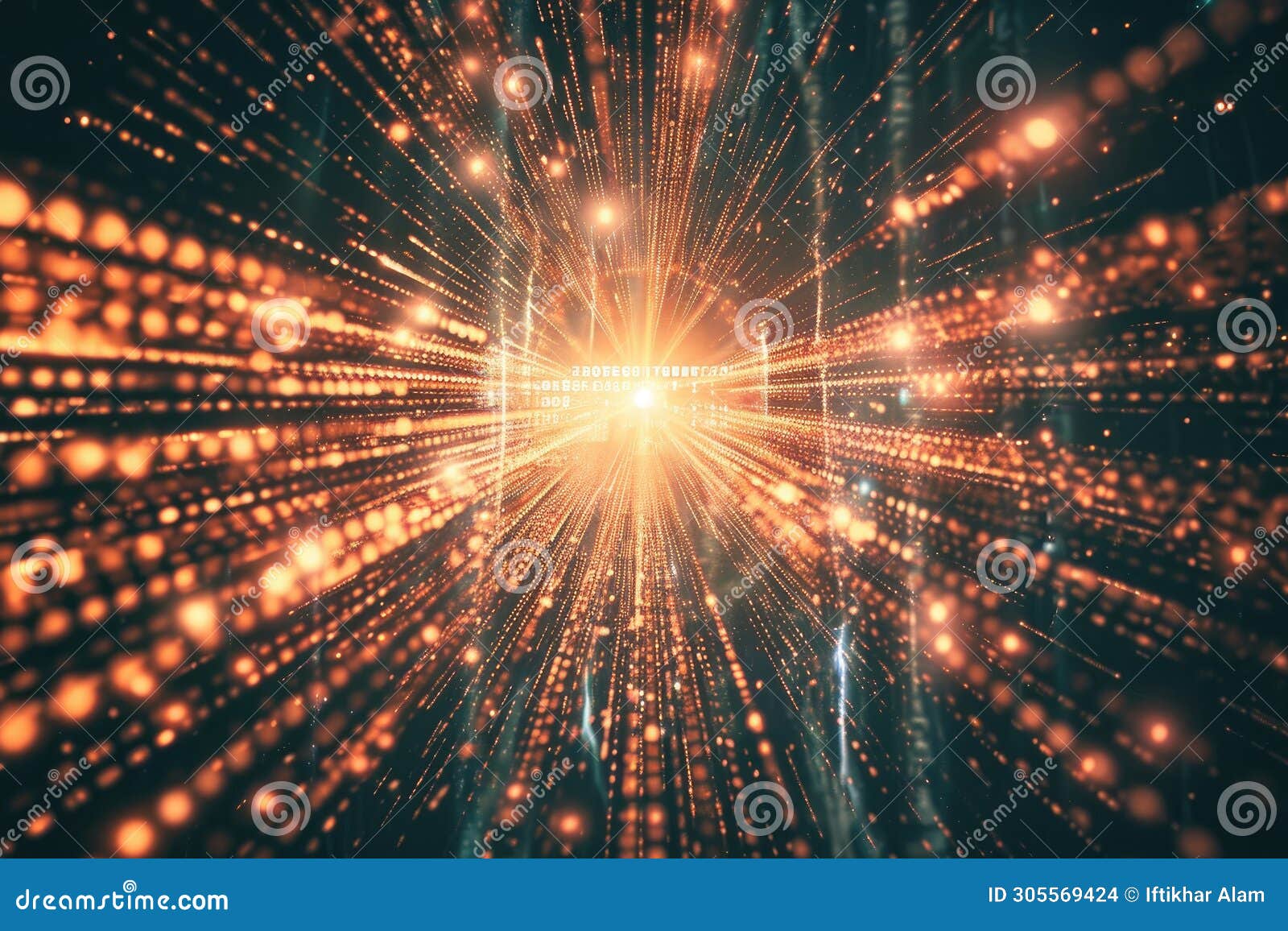 An Image Featuring a Vibrant Abstract Background with Glowing Lights ...