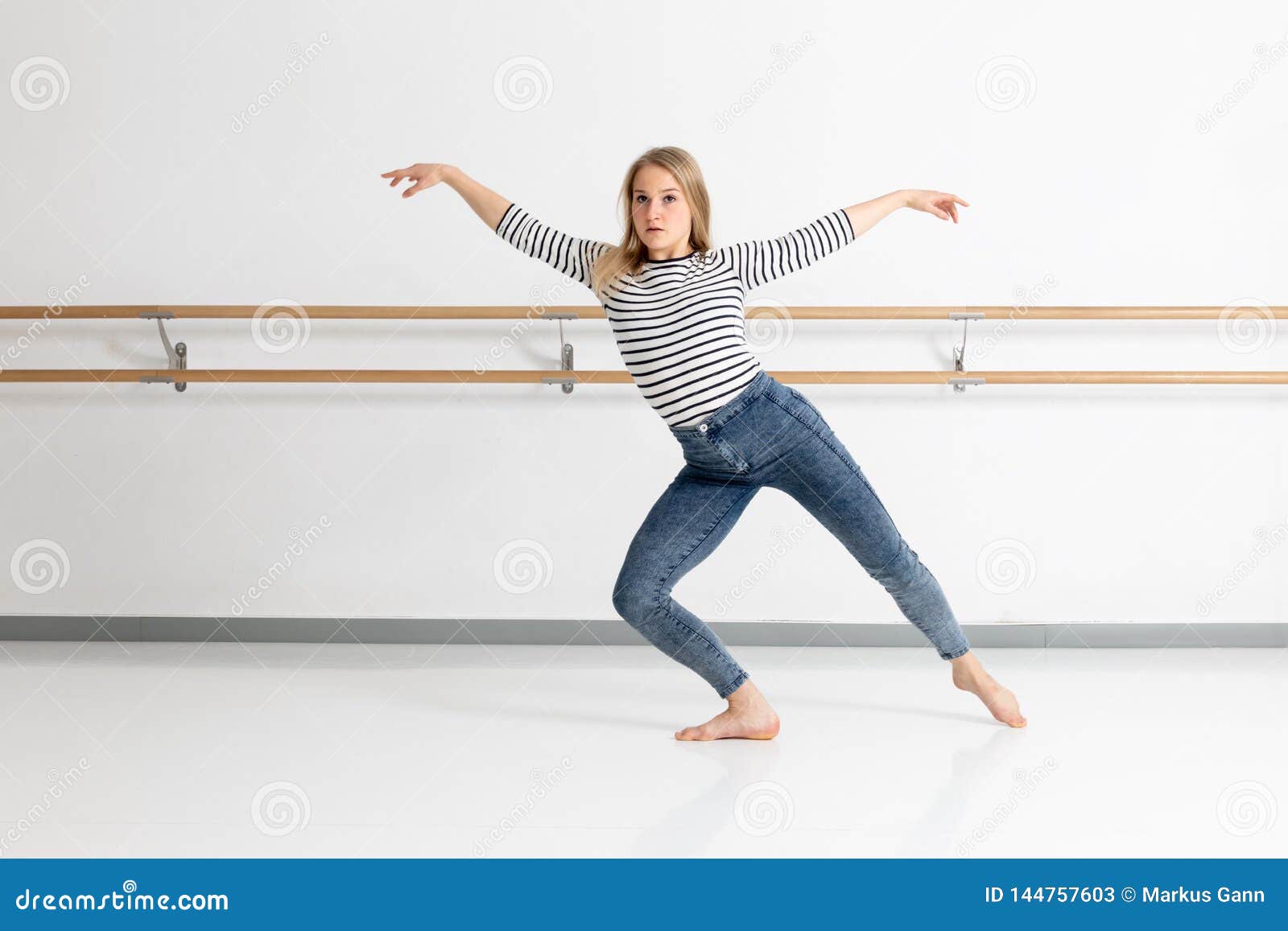 Female dancer in action stock image. Image of dancing - 144757603