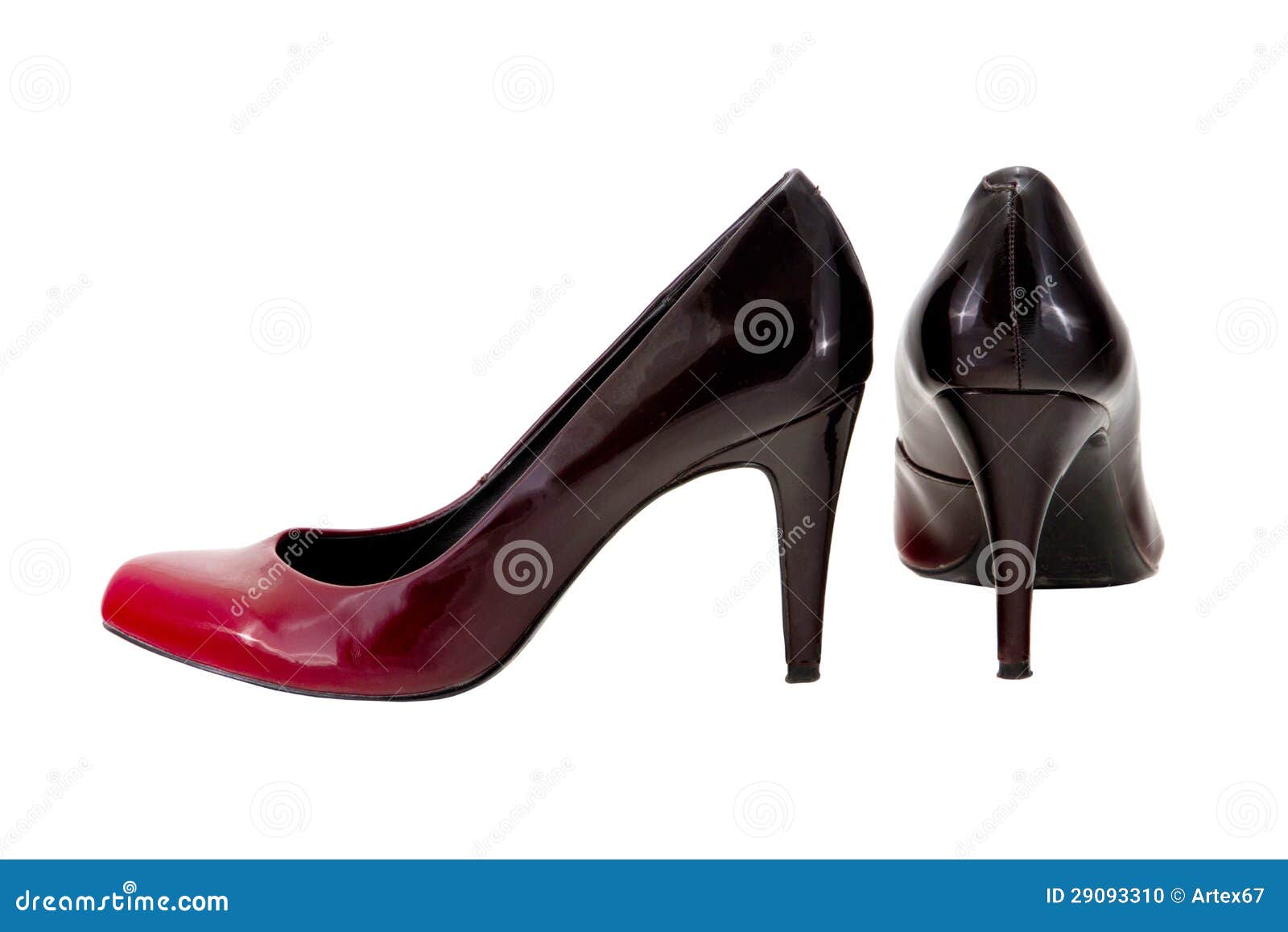 Image of Female Heels on a White Background Stock Photo - Image of ...