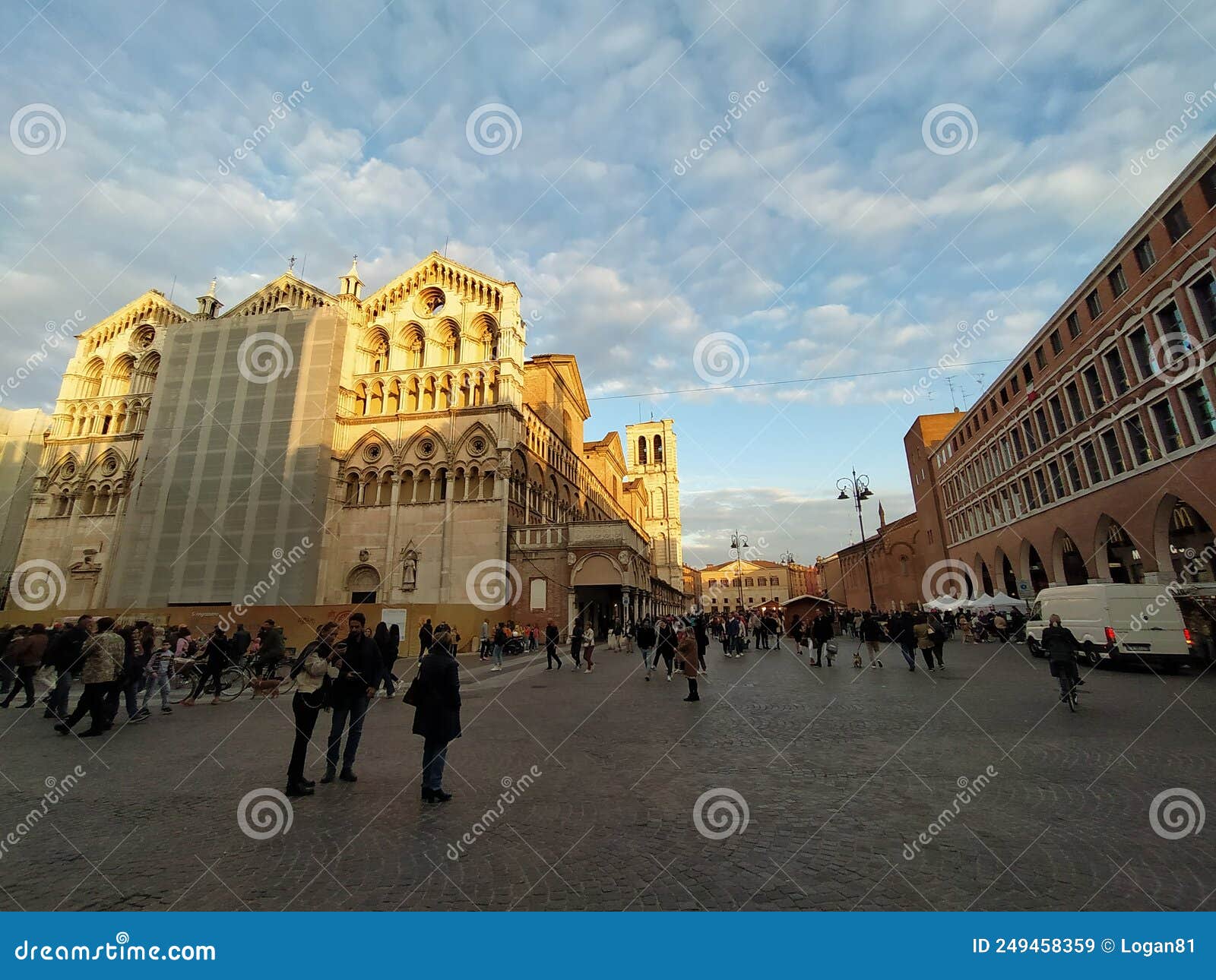 View of Ferrara City Centre in Italy Editorial Stock Image - Image of ...