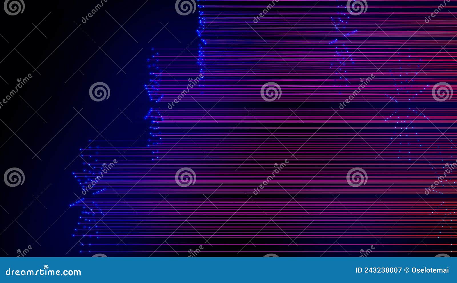 Image of Fiber Optic Lines on a Black Background,fiber Optic Data ...