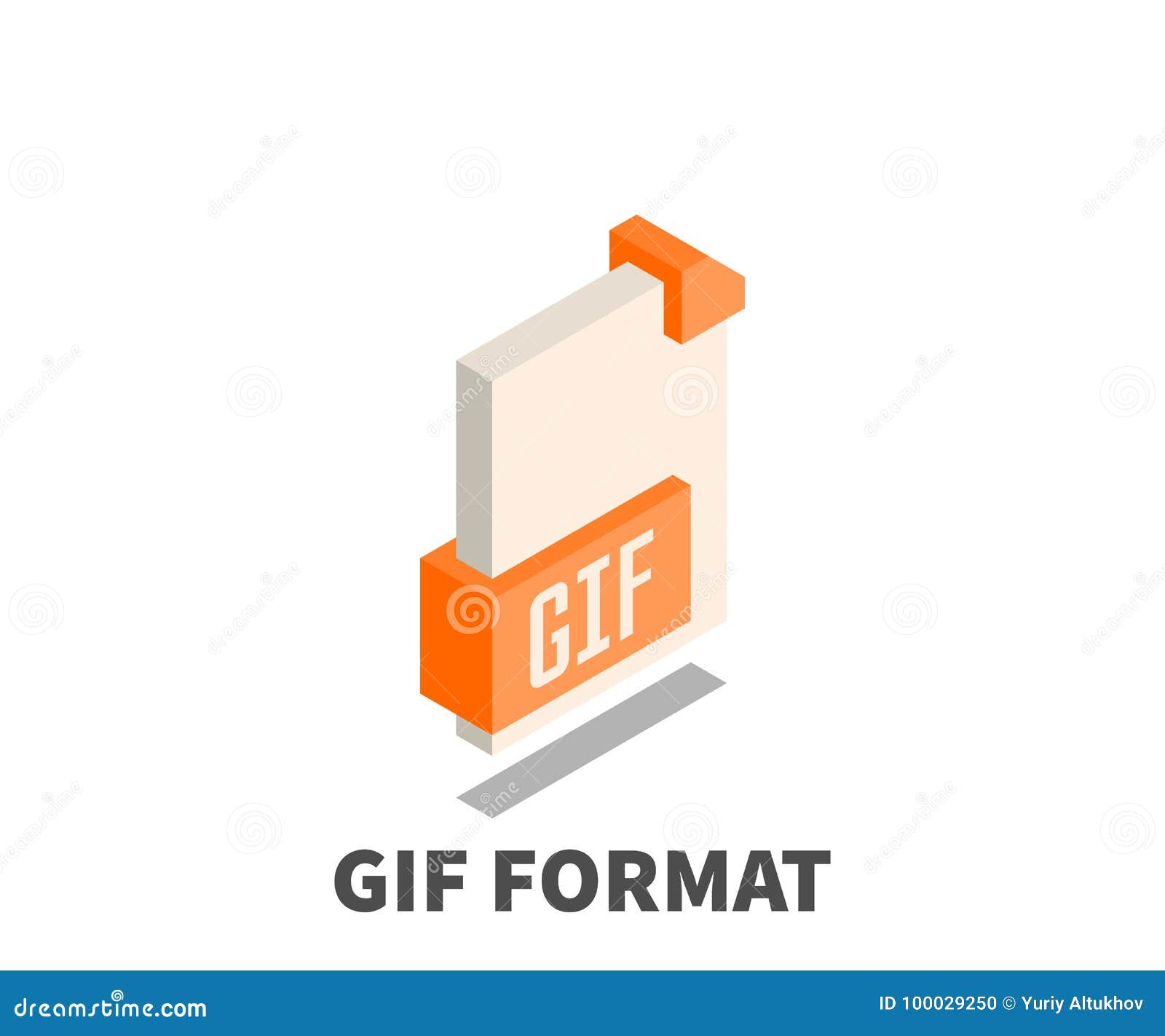 Image File Format GIF Icon, Vector Symbol. Stock Vector - Illustration ...