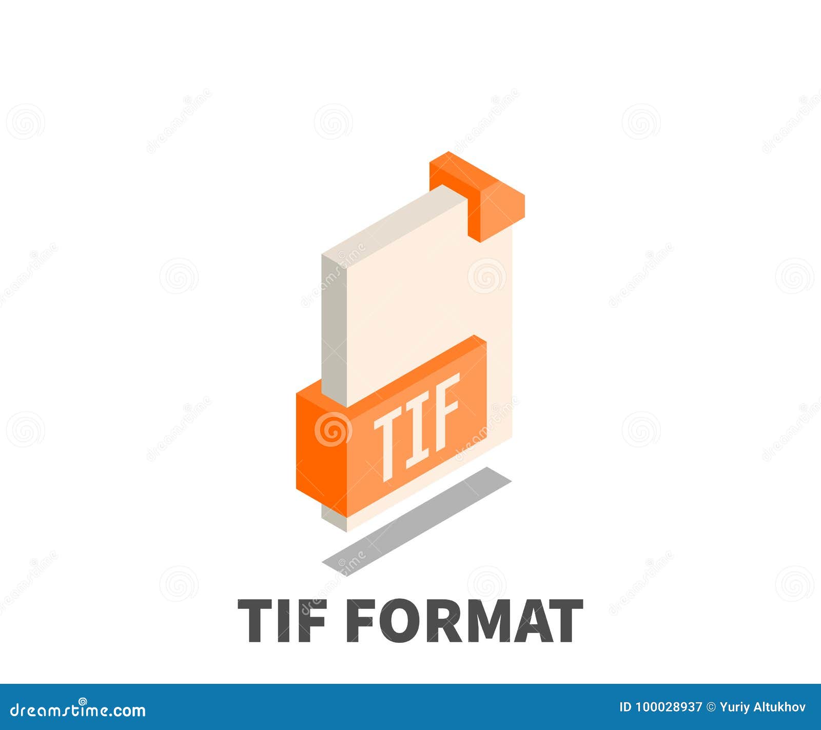 Image File Format TIF Icon, Vector Symbol. Stock Vector - Illustration ...