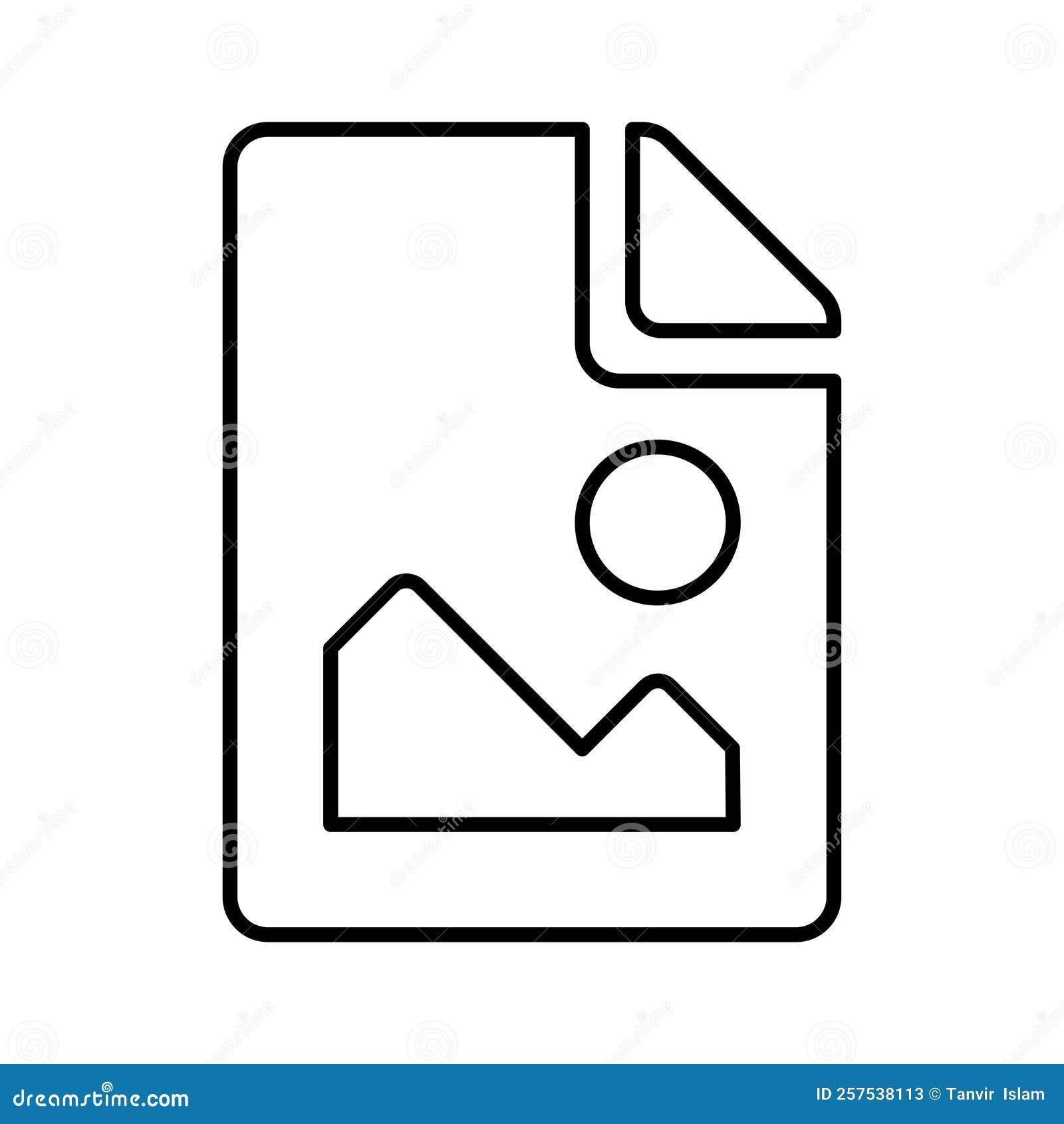 Image file Icon stock vector. Illustration of symbol - 257538113