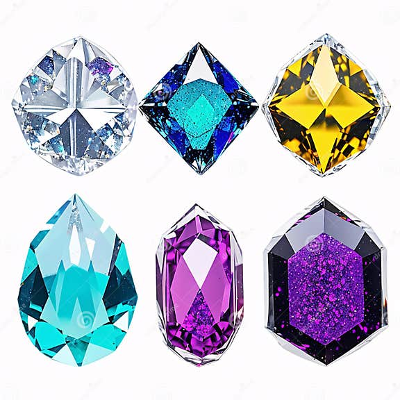 File With A Selection Of Healing Crystal And Gem Stones Stock Illustration Illustration Of