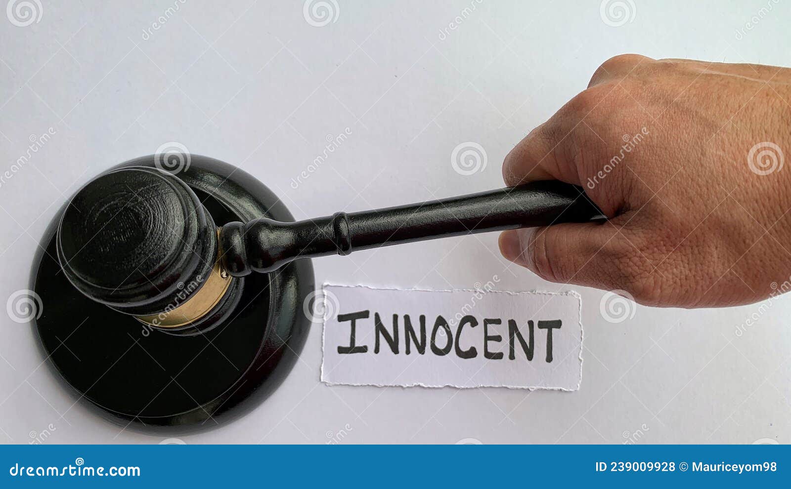 Image with Final Verdict of Innocent. Law Concept Stock Photo - Image ...