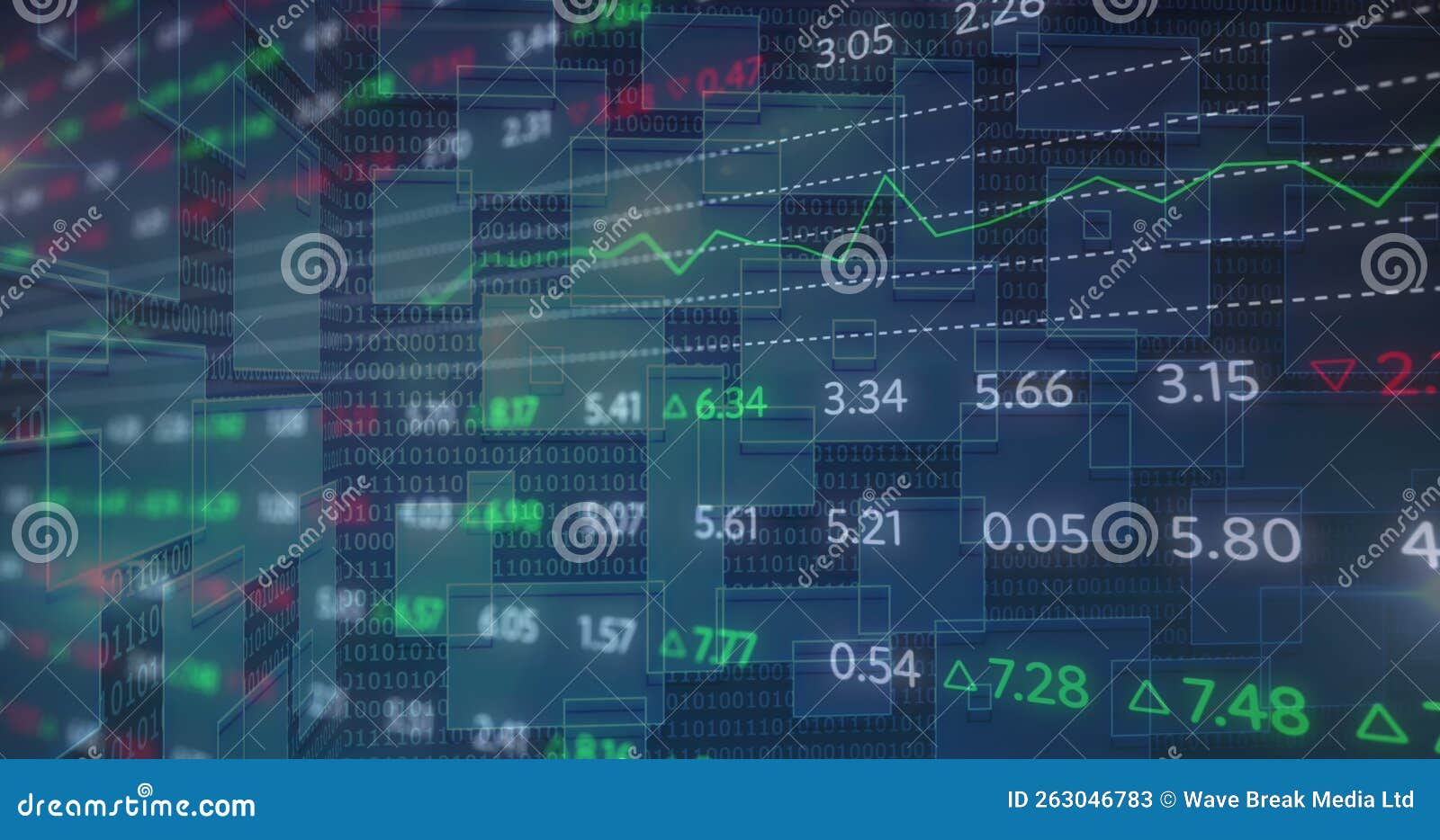 Image of Financial Data Processing of Stock Exchange Numbers Stock ...