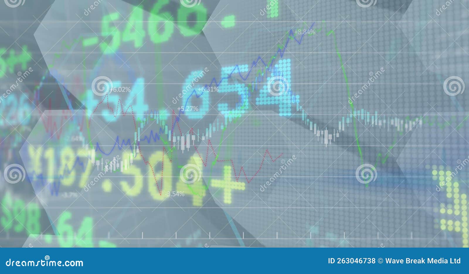 Image of Financial Data Processing on Stock Exchange Screen Stock ...