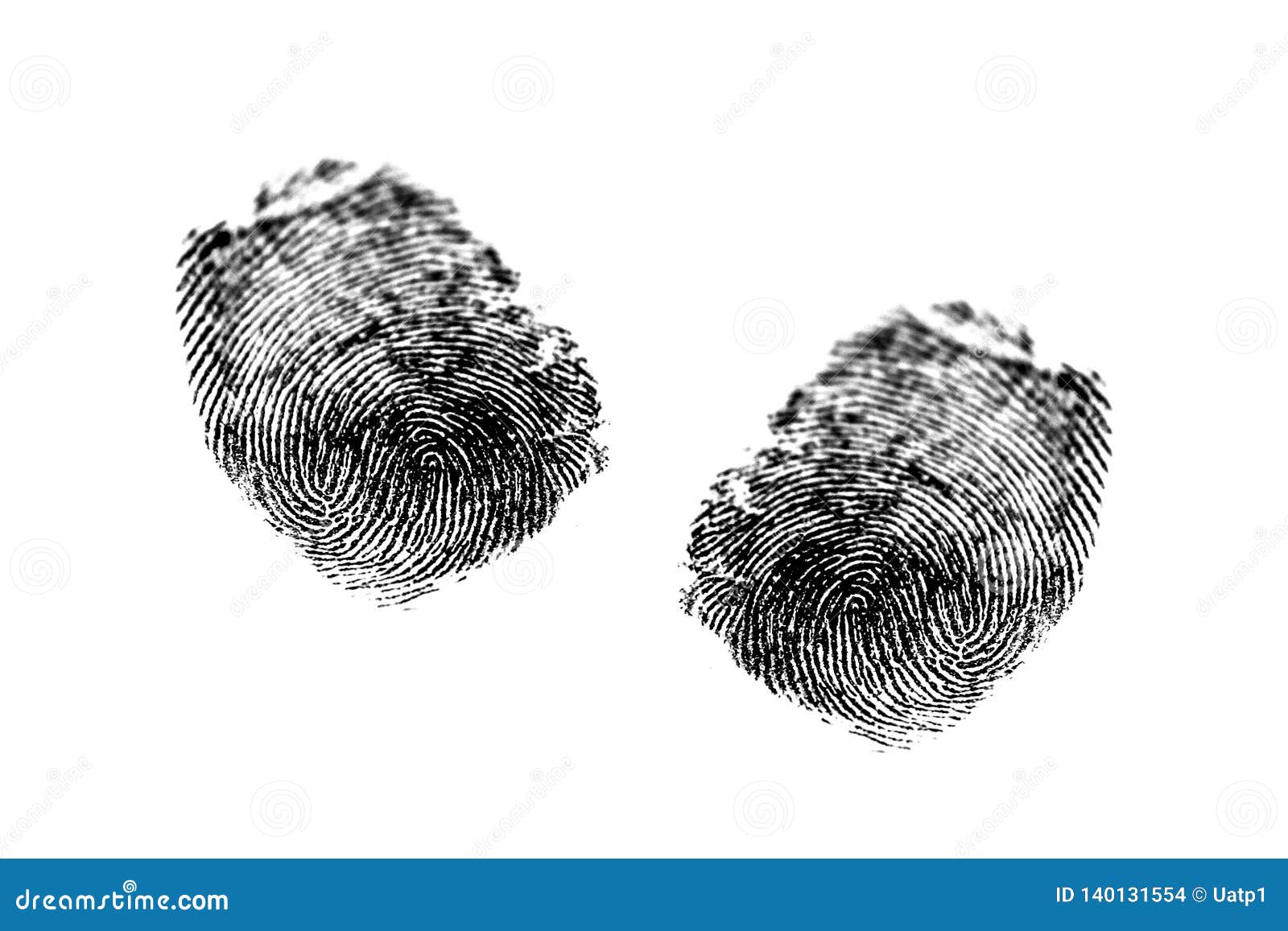 Fingerprints on a paper stock photo. Image of thumbprint - 140131554