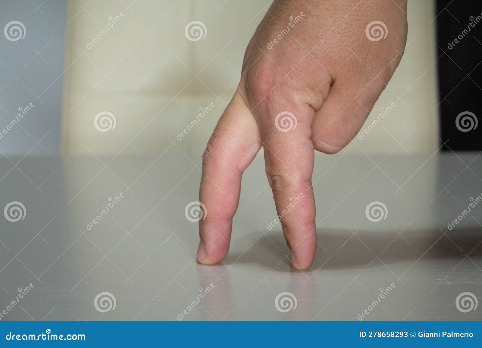 Image of the Fingers of a Hand Imitating a Person S Walk Stock Image ...