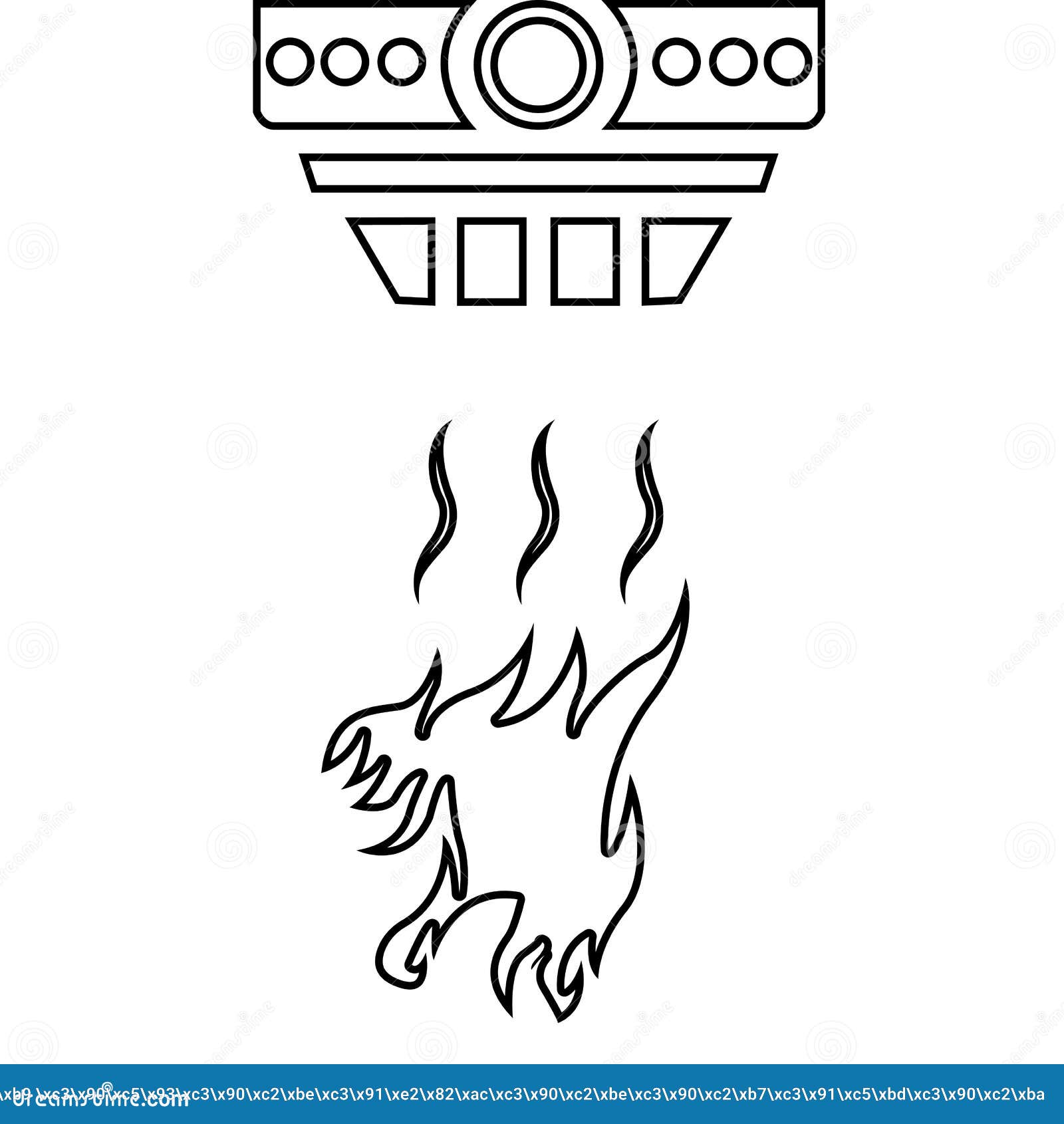 Image of Fire Safety System, Vector Illustration Stock Vector ...